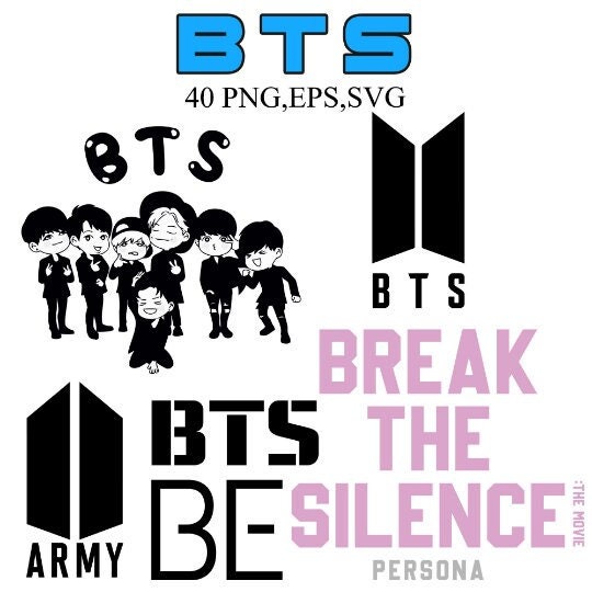 BTS Svg Bundle, Bts Png, Kpop Svg Files for Cricut, Bt21 Svg, T-shirt ...