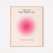 Trust the Process Poster, Pink Gradient Aura Poster, Trendy Affirmation ...
