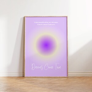 Positive Aura Posters Set of 3 Manifestation Art Print - Etsy
