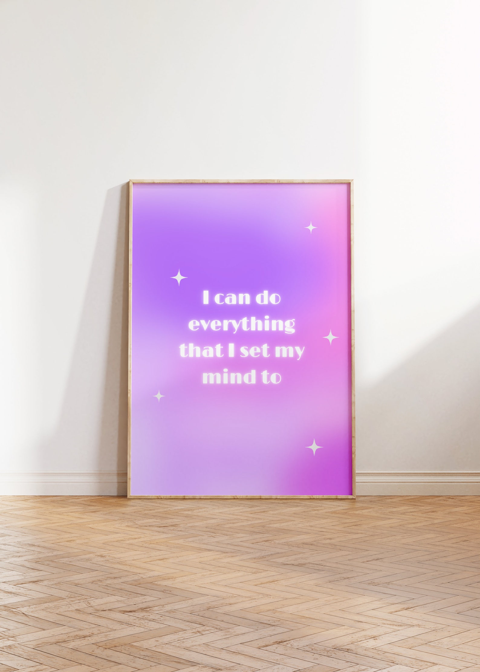 Positive Aura Posters Set of 3 Manifestation Art Print - Etsy