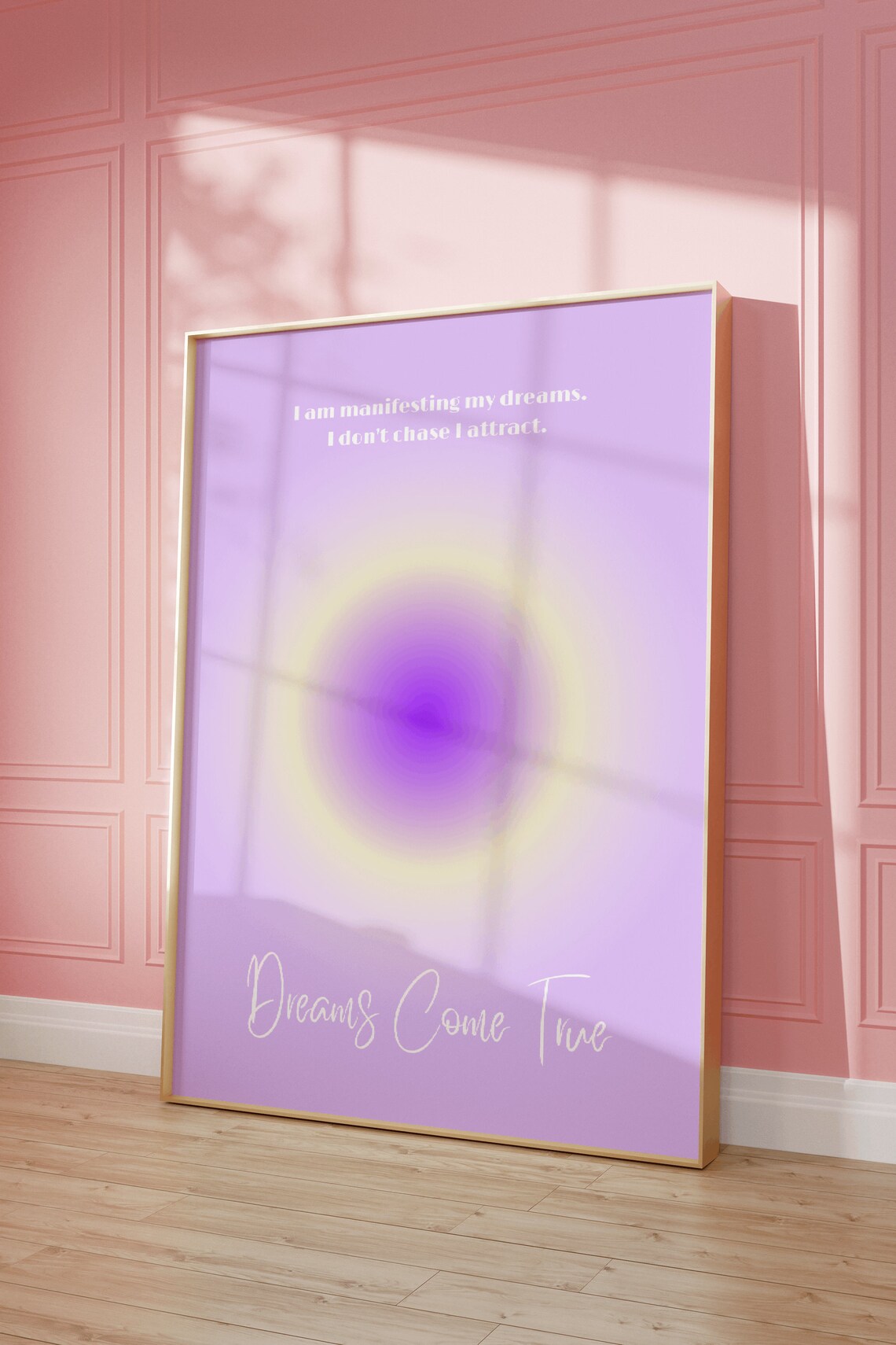 Positive Aura Posters Set of 3 Manifestation Art Print - Etsy