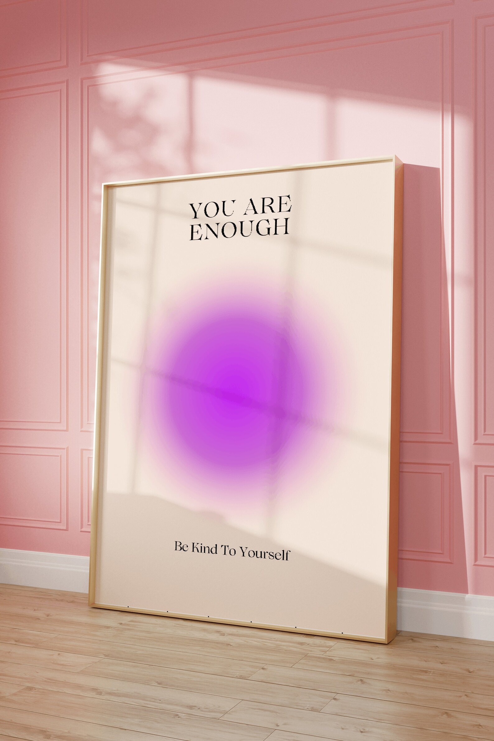 Positive Purple Aura Poster Manifestation Art Print - Etsy