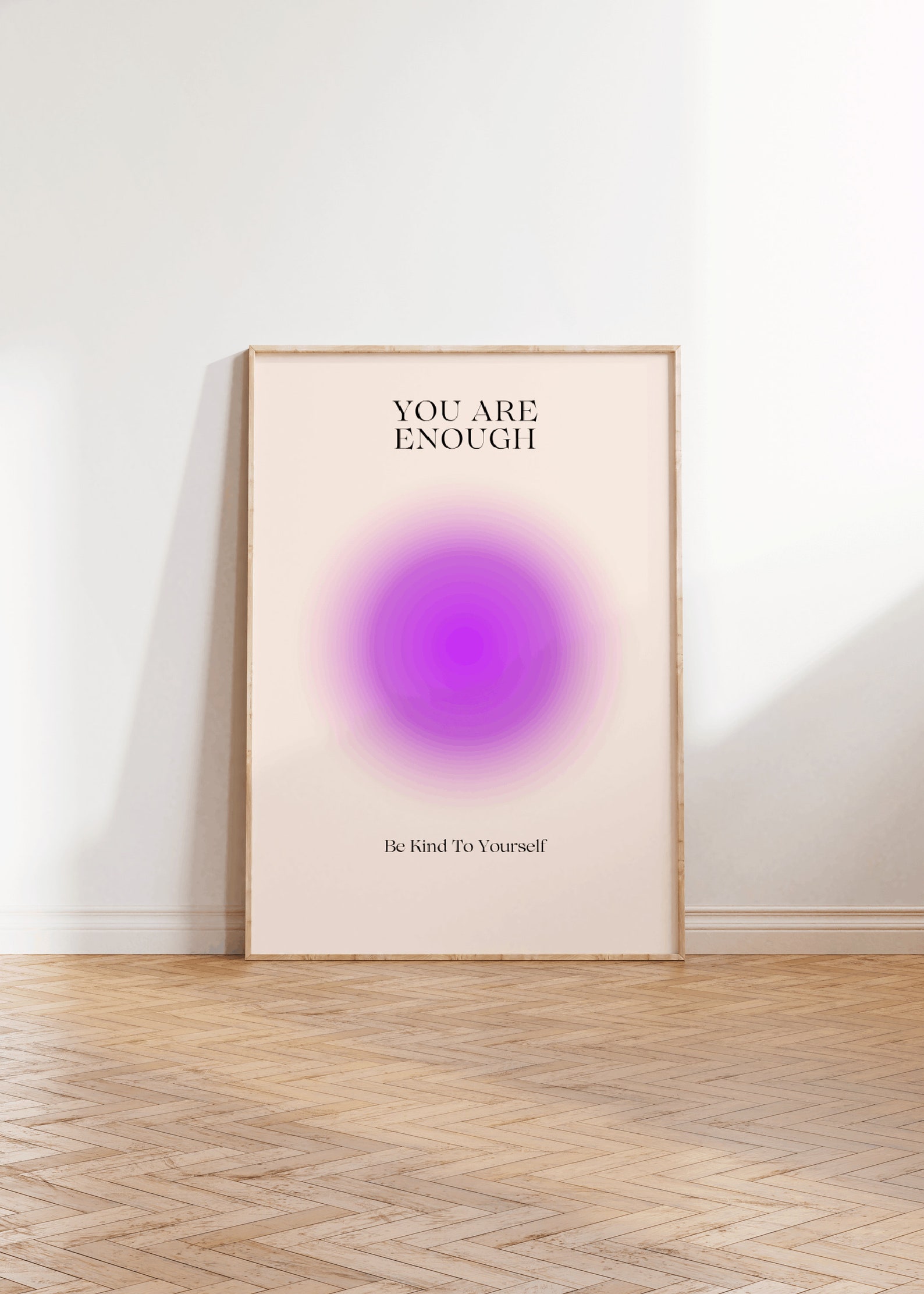 Positive Purple Aura Poster Manifestation Art Print - Etsy