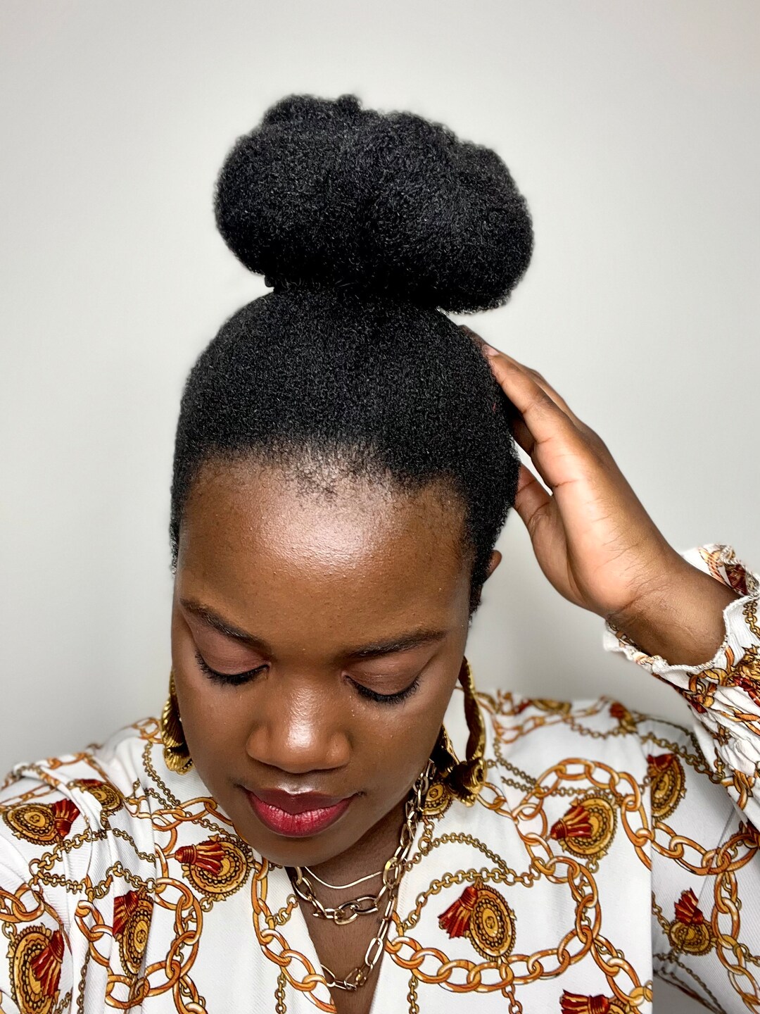 2 Adjustable Black Hair Tie, Silk Satin Scrunchies Xxl Scrunchies Afro ...