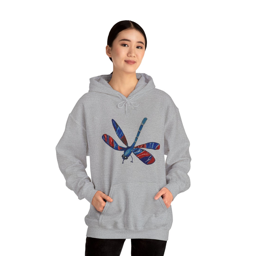Dragonfly Unisex Hooded Sweatshirt Cold Night Fourth of July - Etsy
