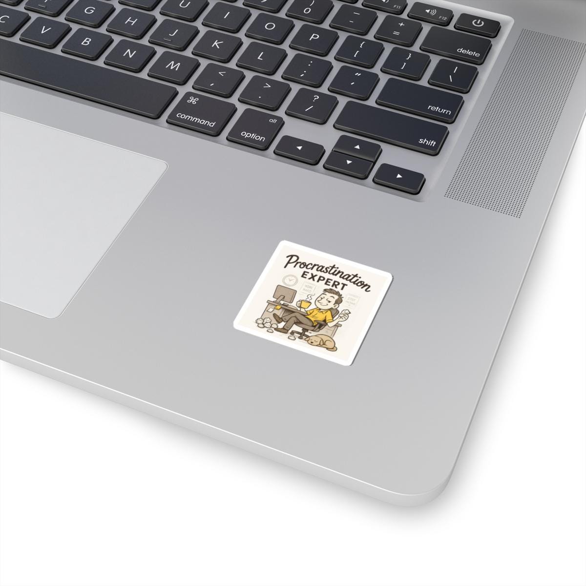 Procrastination Expert Sticker | Kiss-cut Laptop Sticker, Funny Office ...