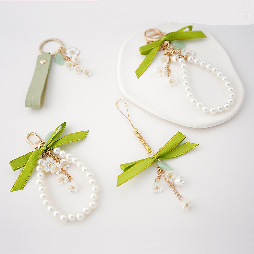 Lily of the Valley Keychain Cute Flower Keychain Aesthetic - Etsy