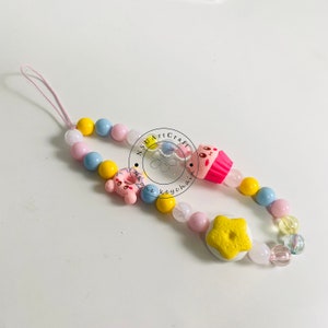 Cartoon Summer Kirby Cupcake Cell Phone String Sweet Beaded - Etsy