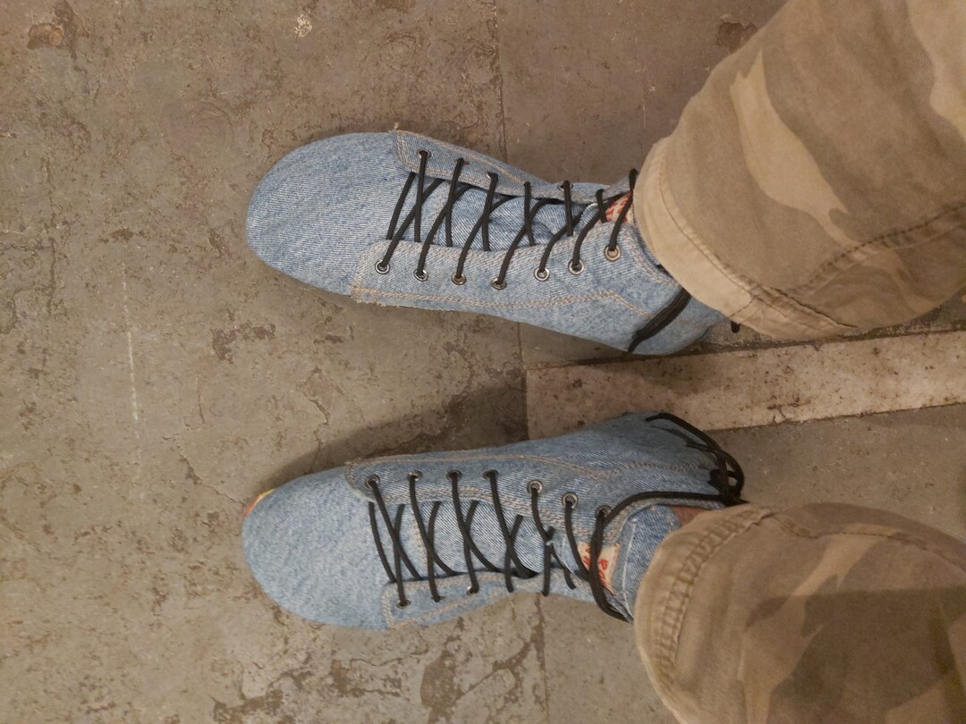Flexible Barefoot Shoes Made With Upcycled Denim UK8/EU42/US9.5 I 5mm ...