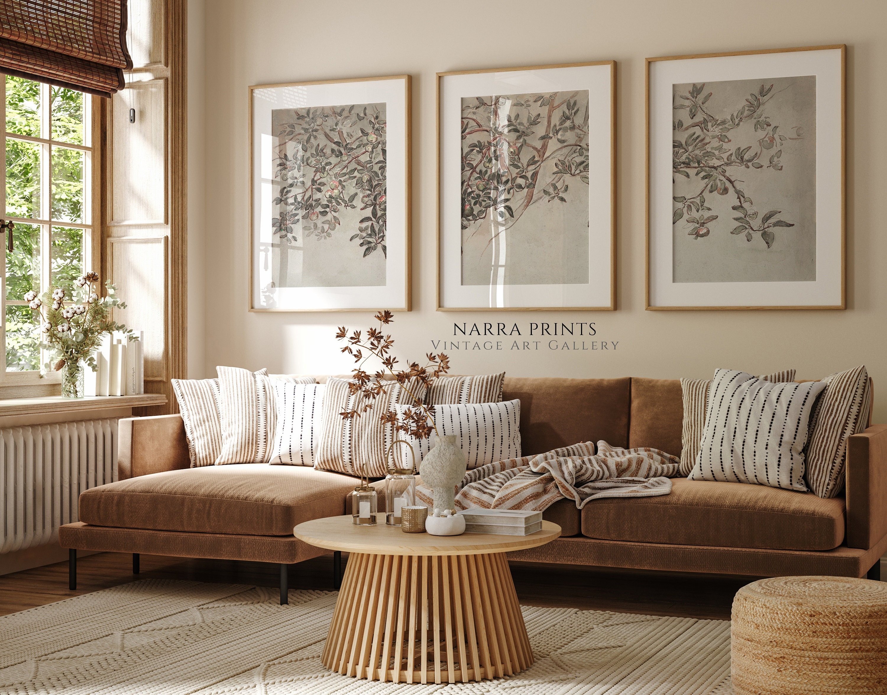 3 Piece Wall Art Gallery Wall Set Large Vintage Prints - Etsy