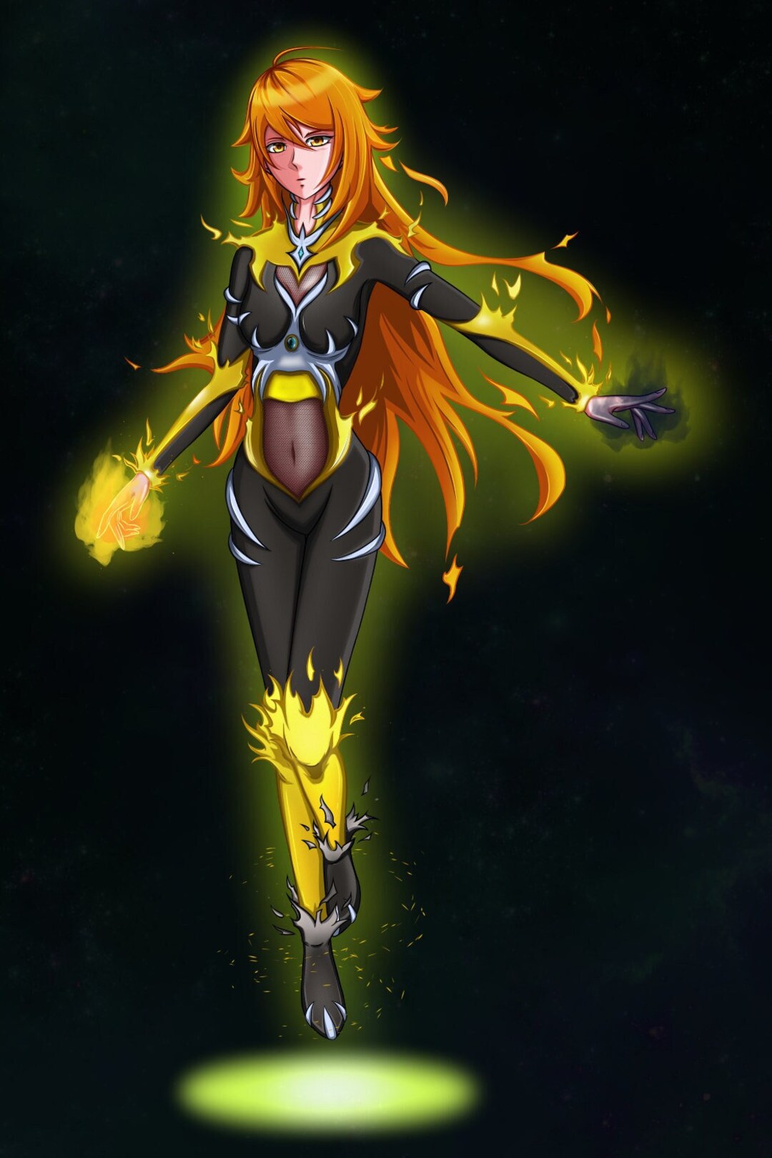 Anime Art Style Handmade Character. Printable. 20x30 Inches - Etsy