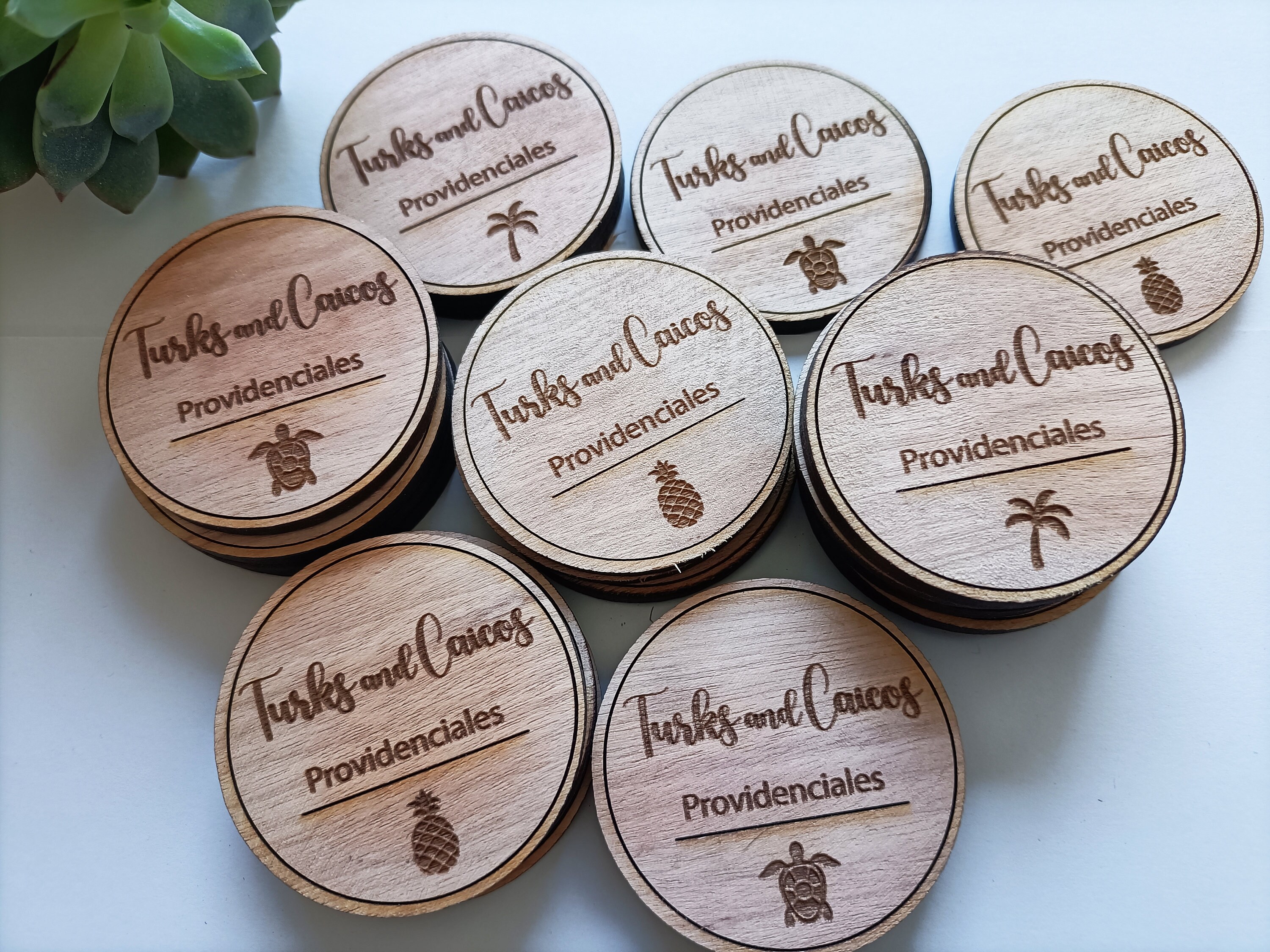 Personalised Custom Wood Tags, Custom Name - Logo Wood Tags, Wooden ...