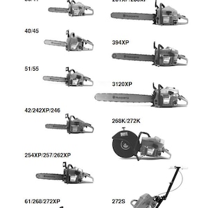 Husqvarna Chainsaw - Workshop Service Repair - 36/41 40/45 51/55 42 ...