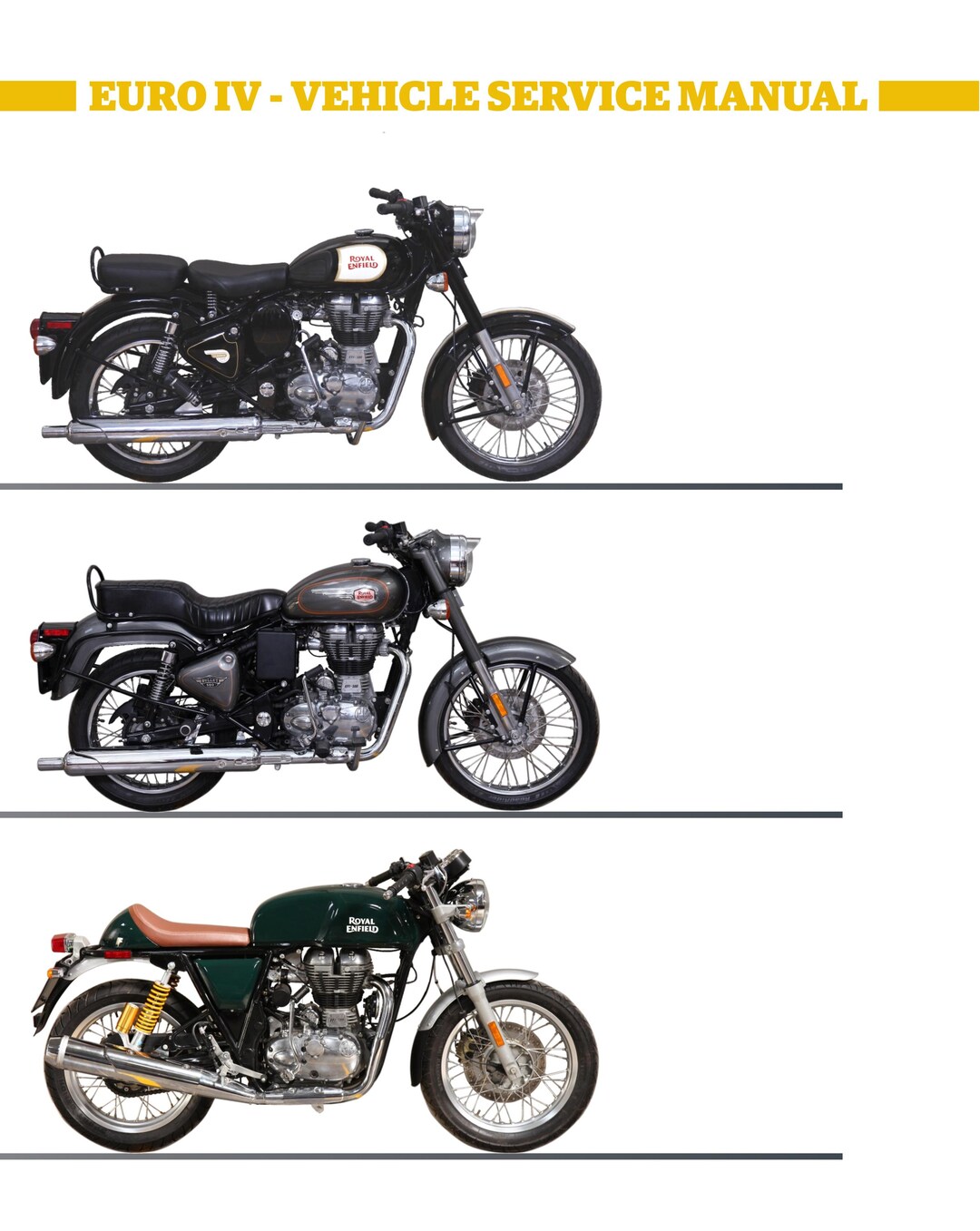 Royal Enfield Euro IV - Bullet Efi, Bullet Classic Efi, Continental GT ...