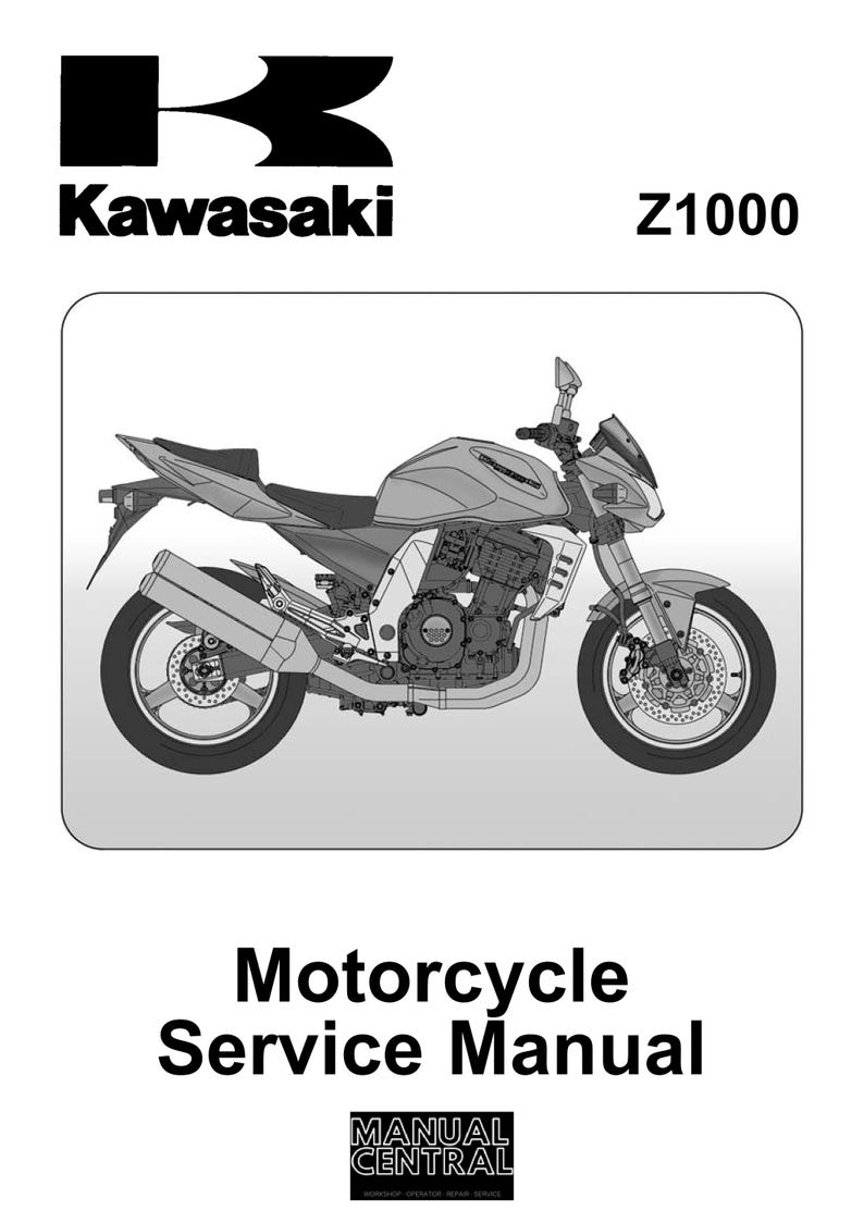 Kawasaki Z1000 2003 2004 2005 2006 - Workshop Service Repair Manual - Etsy