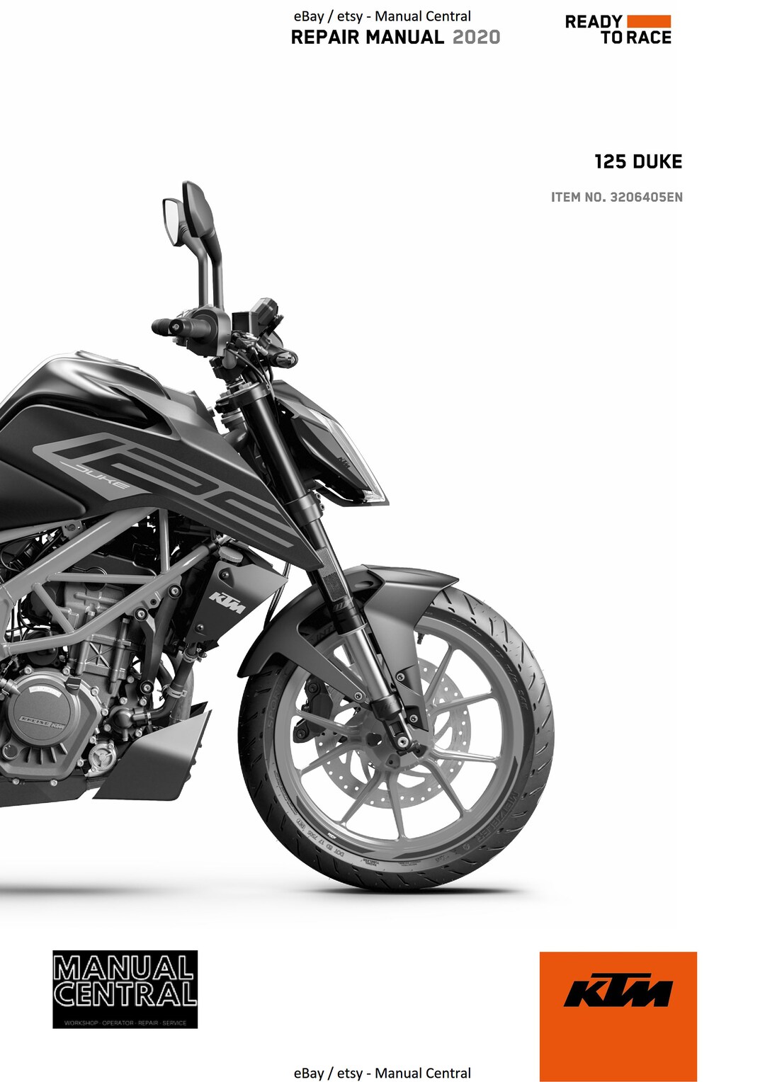 KTM 2020 - 125 DUKE - Service Workshop Repair Manual - Etsy