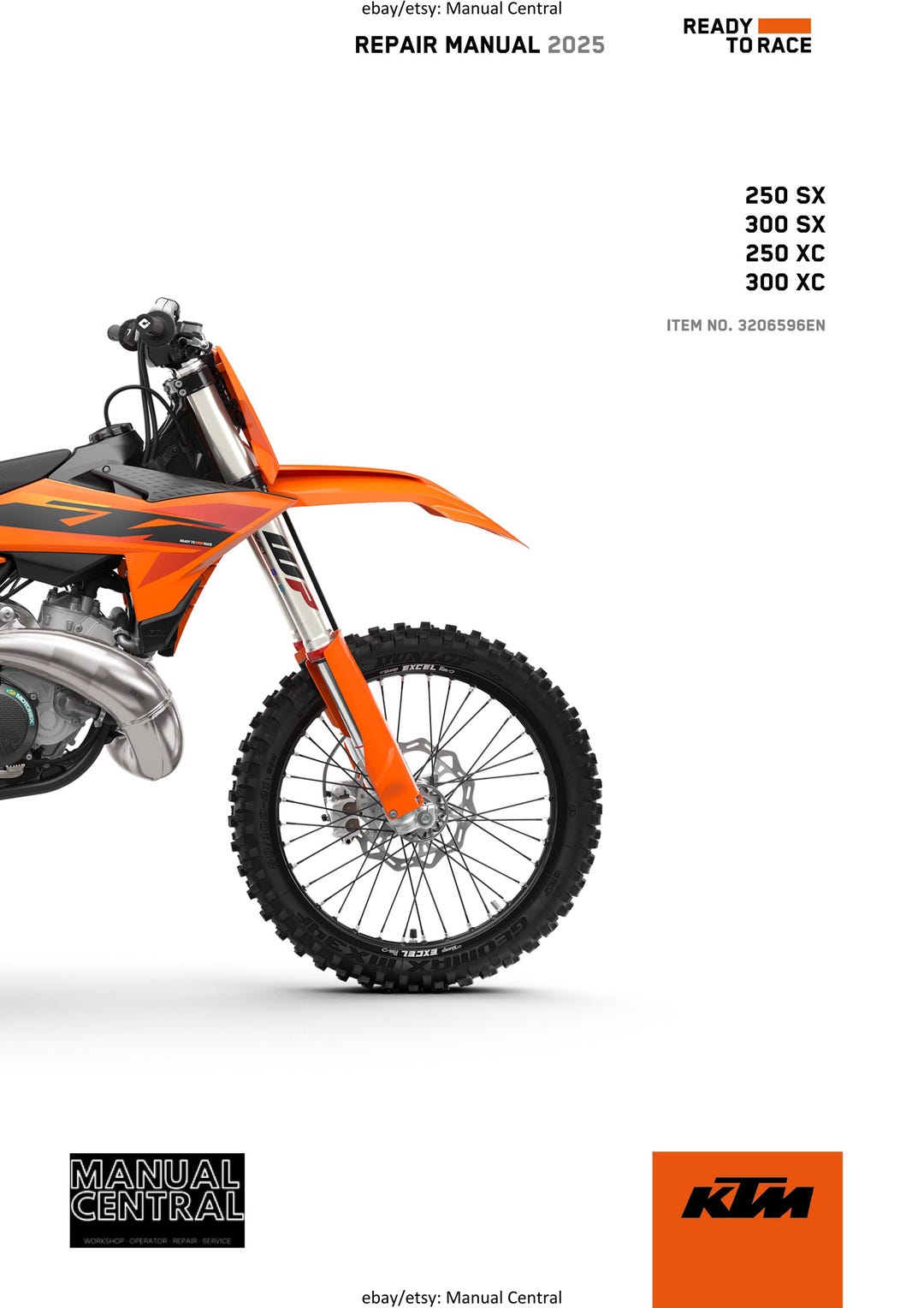 KTM 2025 - 250 300 SX XC - Service Workshop Repair Manual - Etsy