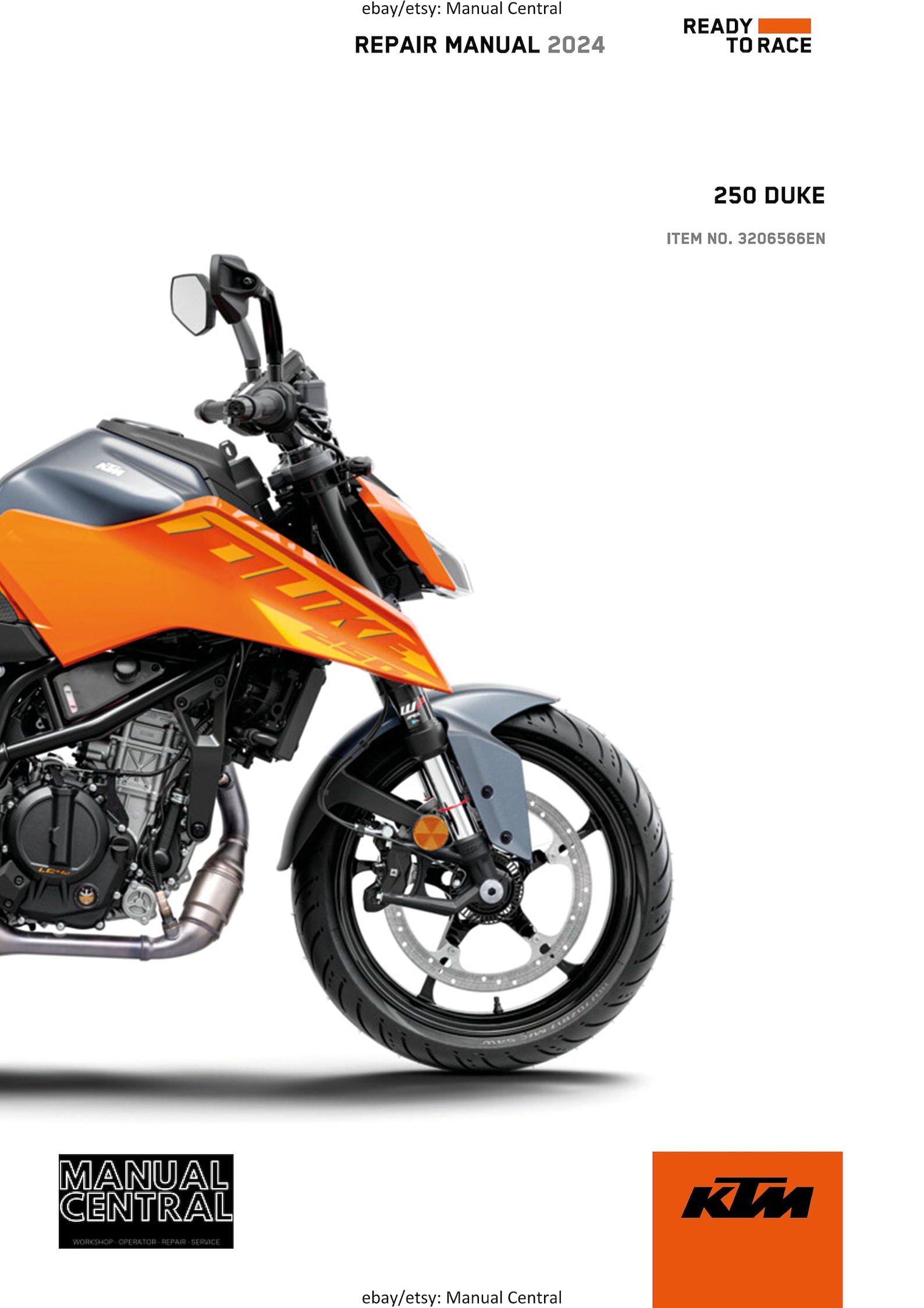 KTM 2024 - 250 DUKE - Service Workshop Repair Manual - Etsy