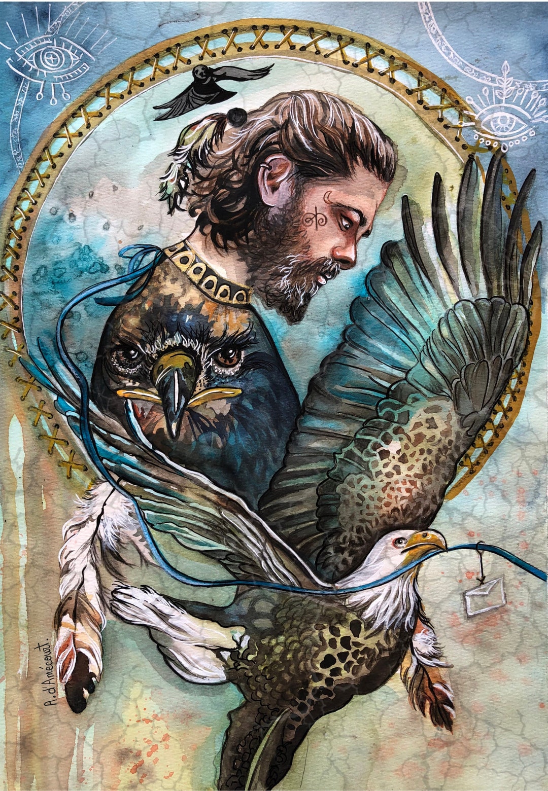 THE EAGLE A4 . the Magic Secret of the Animal Oracle - Etsy