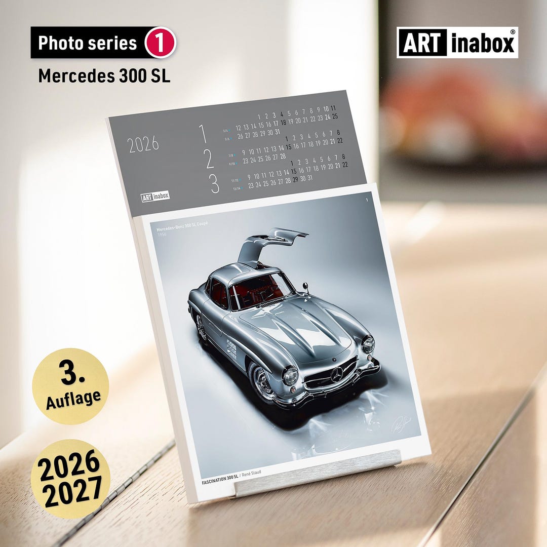 Mercedes-benz 300 SL – 2026/2027 Fine Desk Calendar (photo Series 1 ...