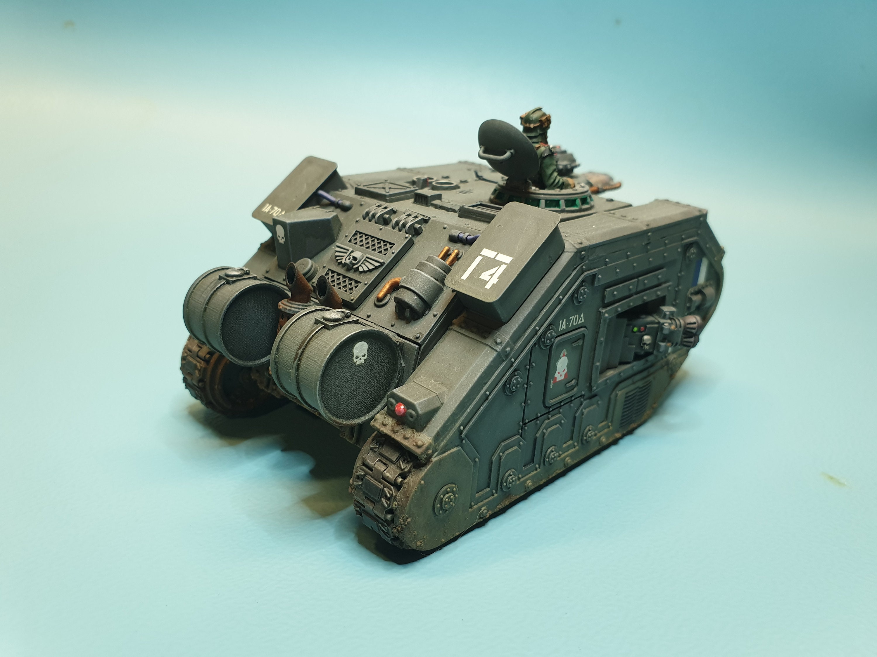 40k Conversion Death Korps Leman Russ Flamer Tank - Etsy