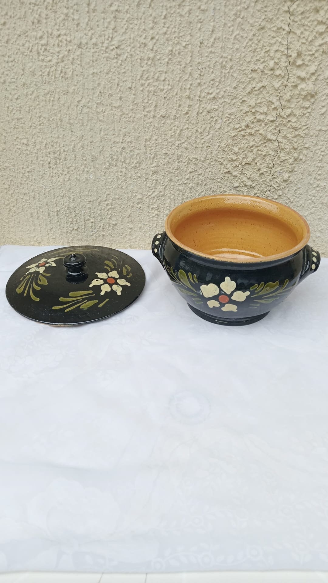 Vintage Soufflenheim Terrine: Hand-decorated Alsatian Pottery Pâté Mold ...