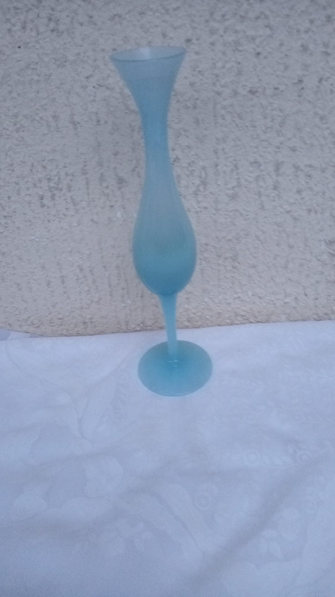 Vintage Opaline Glass Vases-vases-retro Blue Milk Glass Vase french ...