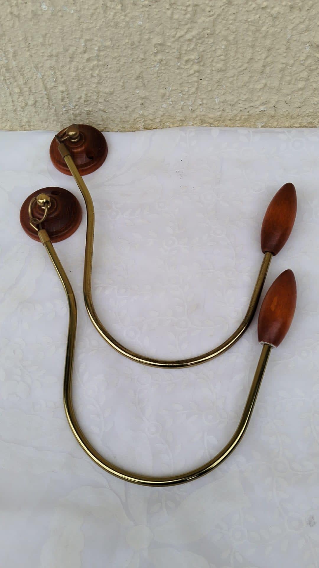 Antique French Gilt Bronze Curtain Tie Backs - Chateau Chic Decor (set ...