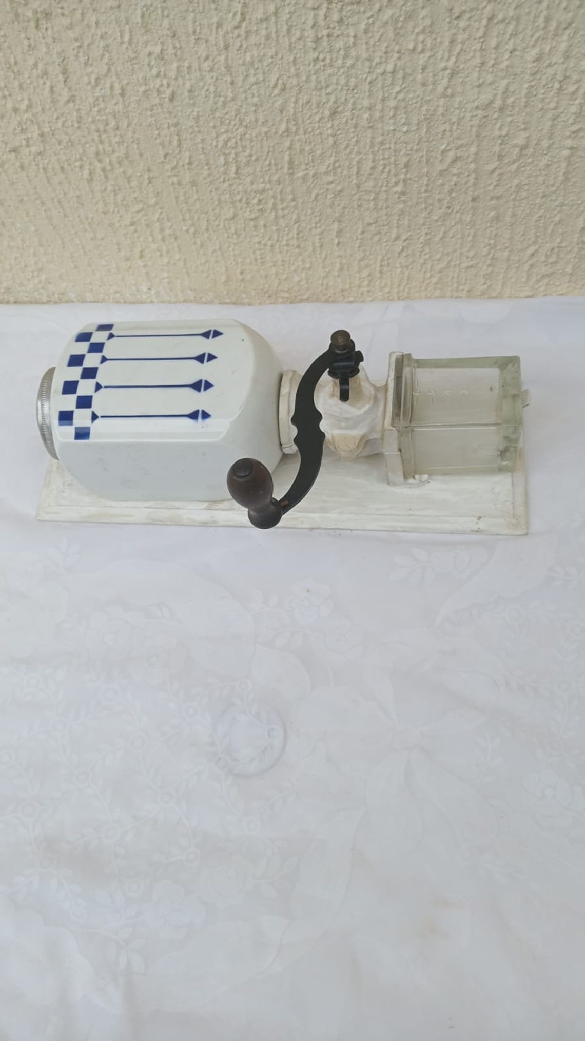 Vintage Delft Blue Coffee Grinder, Wall Mounted Bean Mill - Etsy