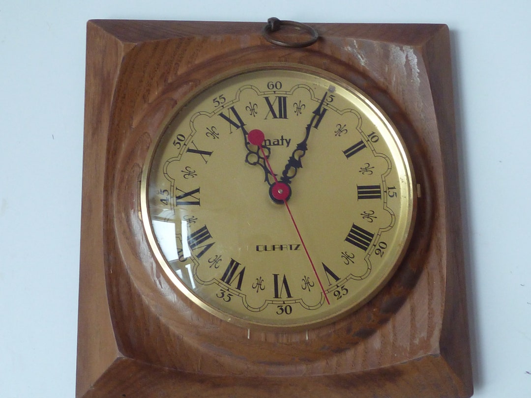 Horloge Murale Classique Bois Français Horloge-maty ELECTRIC Vintage ...