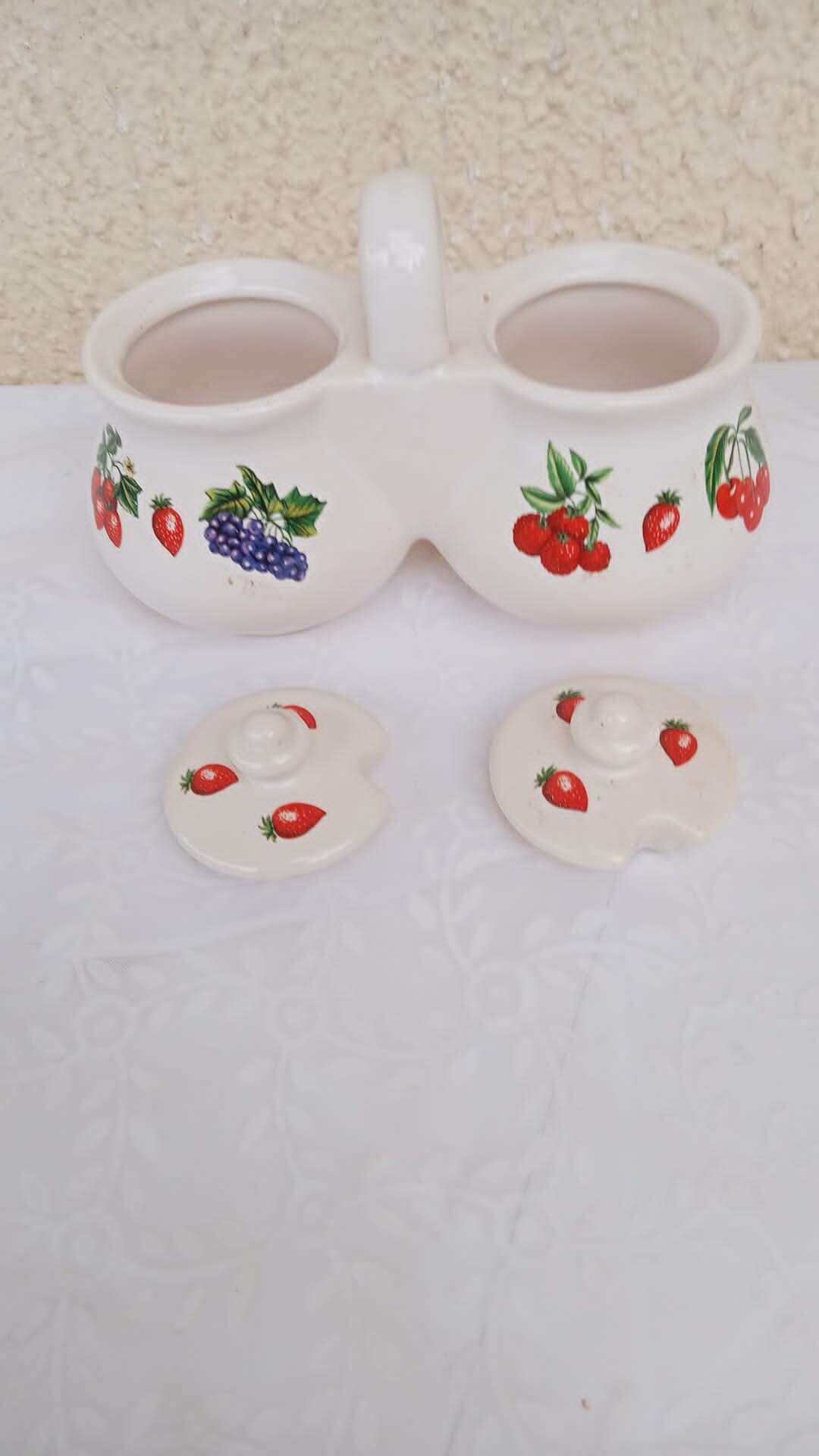 Vintage Salt Cellars Spoon- Gold Toned Porcelain-made in France-vintage ...