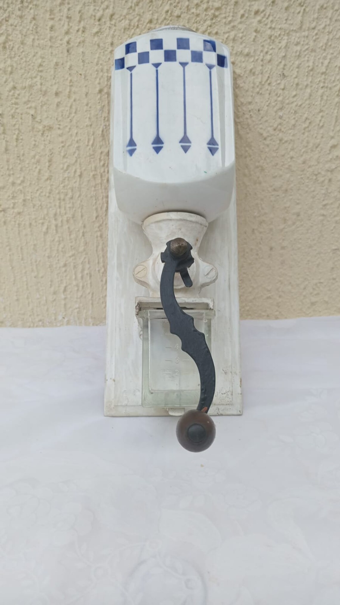 Vintage Delft Blue Coffee Grinder, Wall Mounted Bean Mill - Etsy