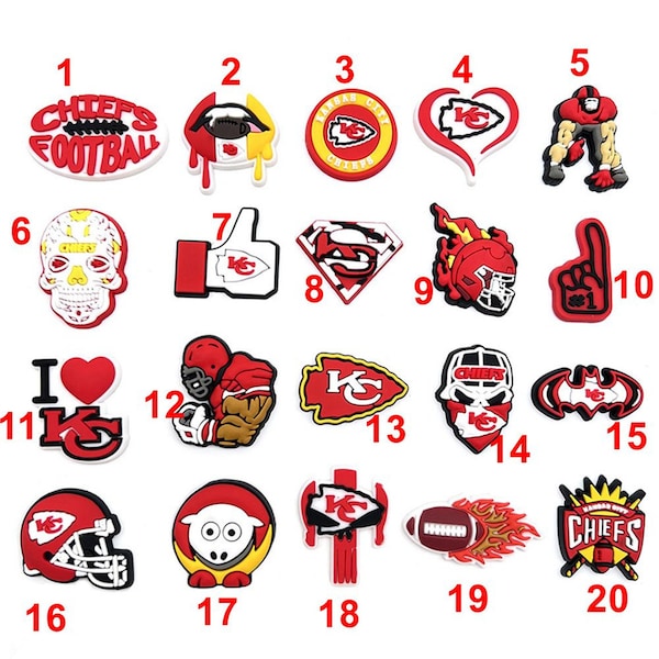 Kansas City Chiefs Jibbitz - Etsy