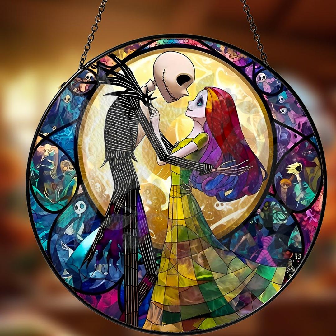Nightmare Horror Suncatcher, Colorful Acrylic Colorful Glass Window ...