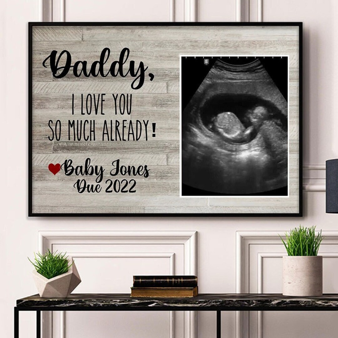 Personalized Father's Day Canvas, I Love You so Much Daddy, Daddy to Be ...
