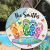 Personalized Welcome to Our Pool Wood Sign, Poolside Sign, Pool Decor ...