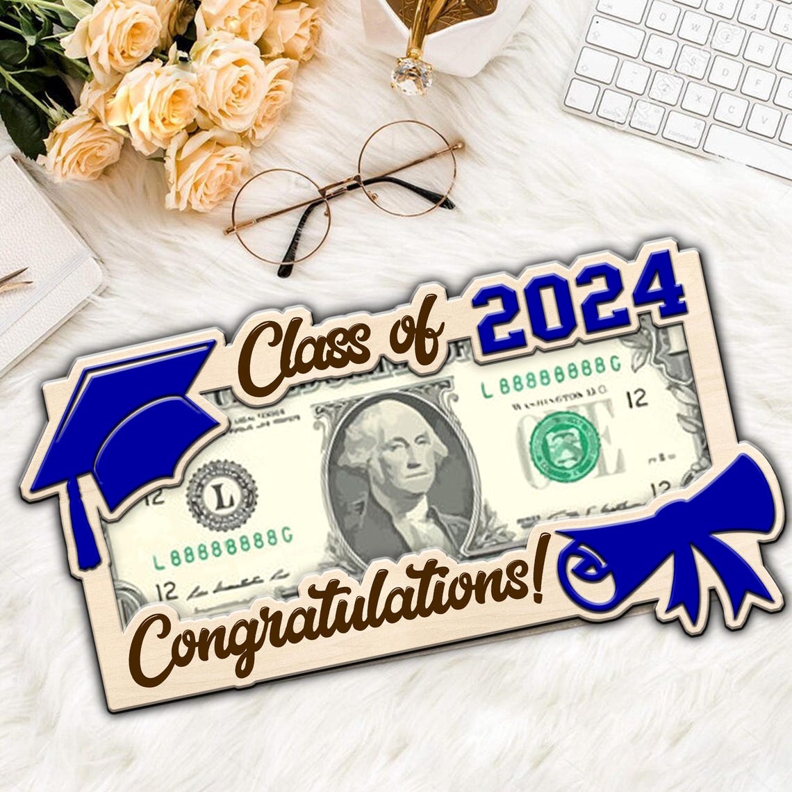 Personalized Graduation 2024 Money Holder Gift, Graduate Student Gift ...
