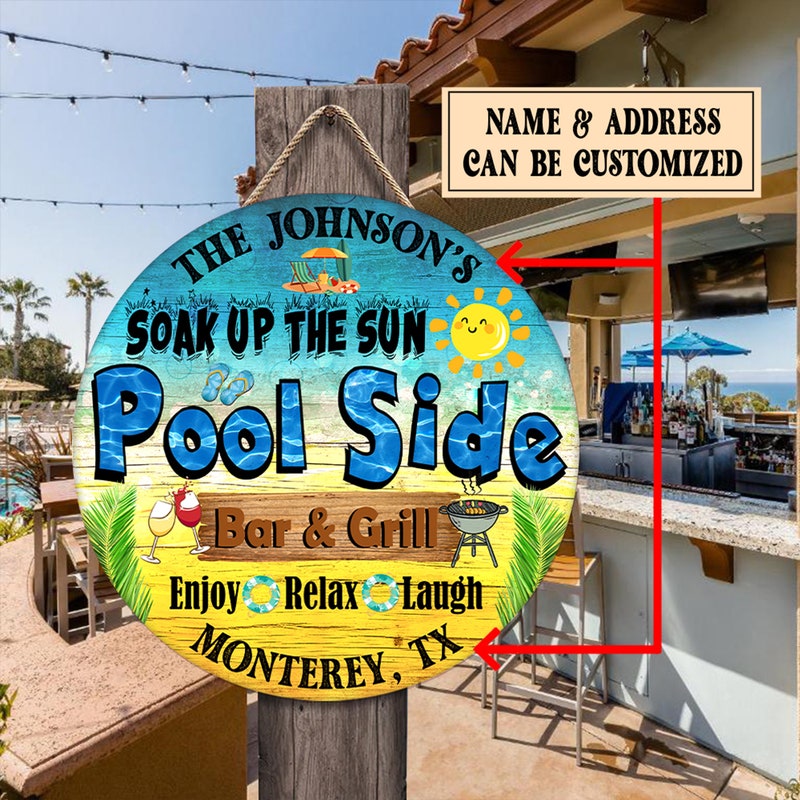 Funny Pool Signs - Etsy