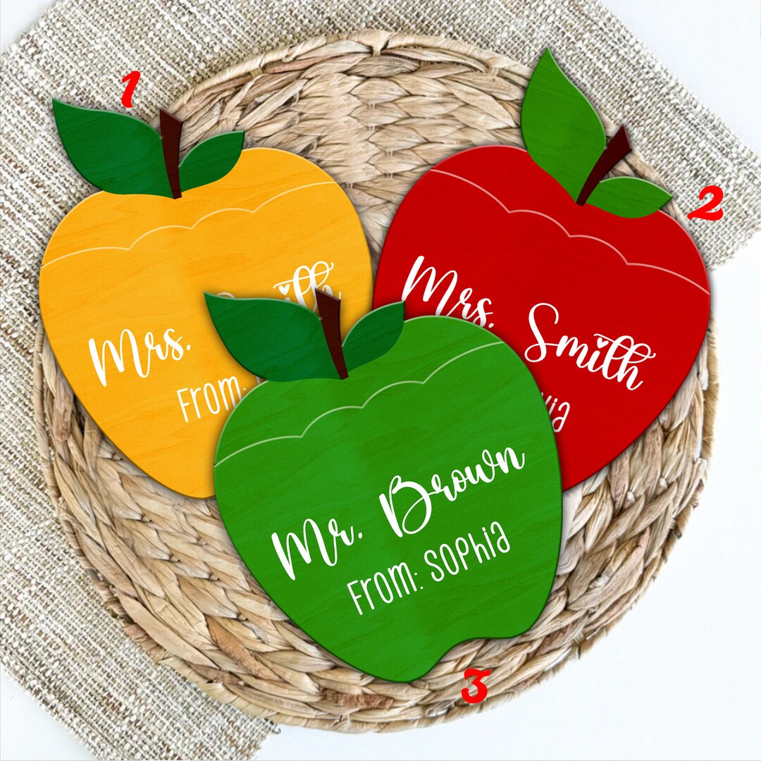 Apple Teacher Appreciation Gift Card Holder, Gift for Teacher, Gift ...