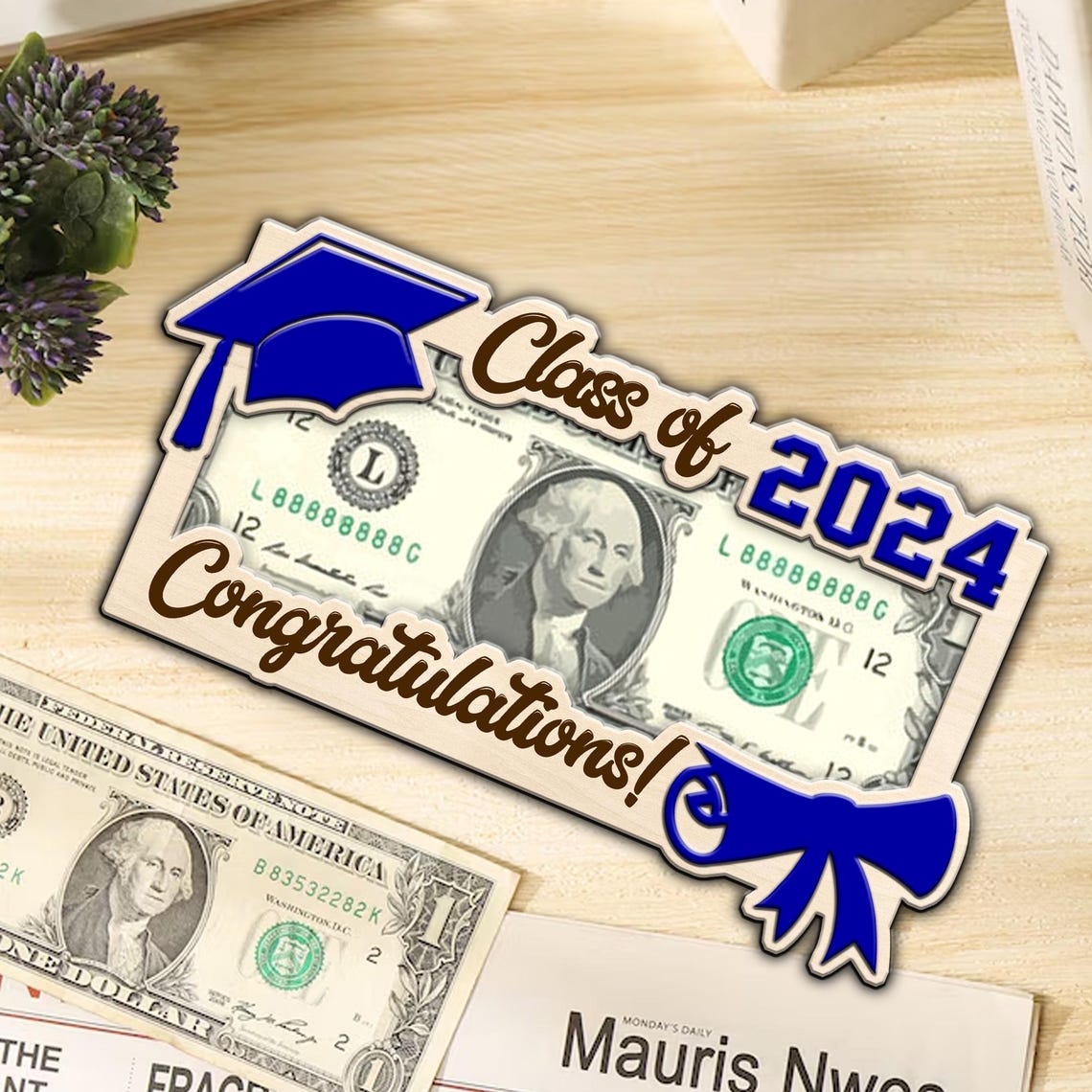 Personalized Graduation 2024 Money Holder Gift, Graduate Student Gift ...