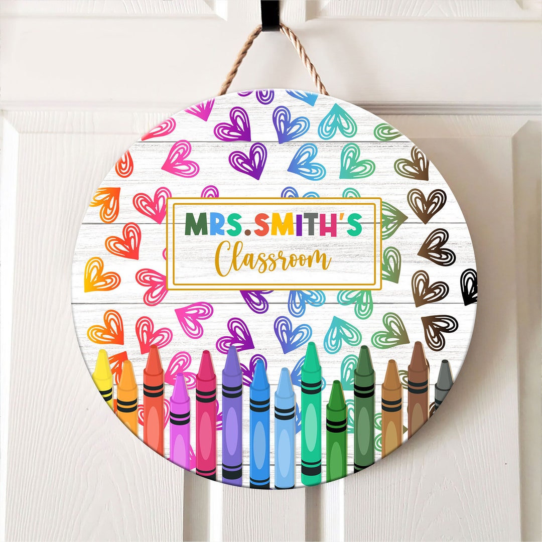 Personalized Teacher Door Sign, Teacher Appreciation Gifts, Teacher ...