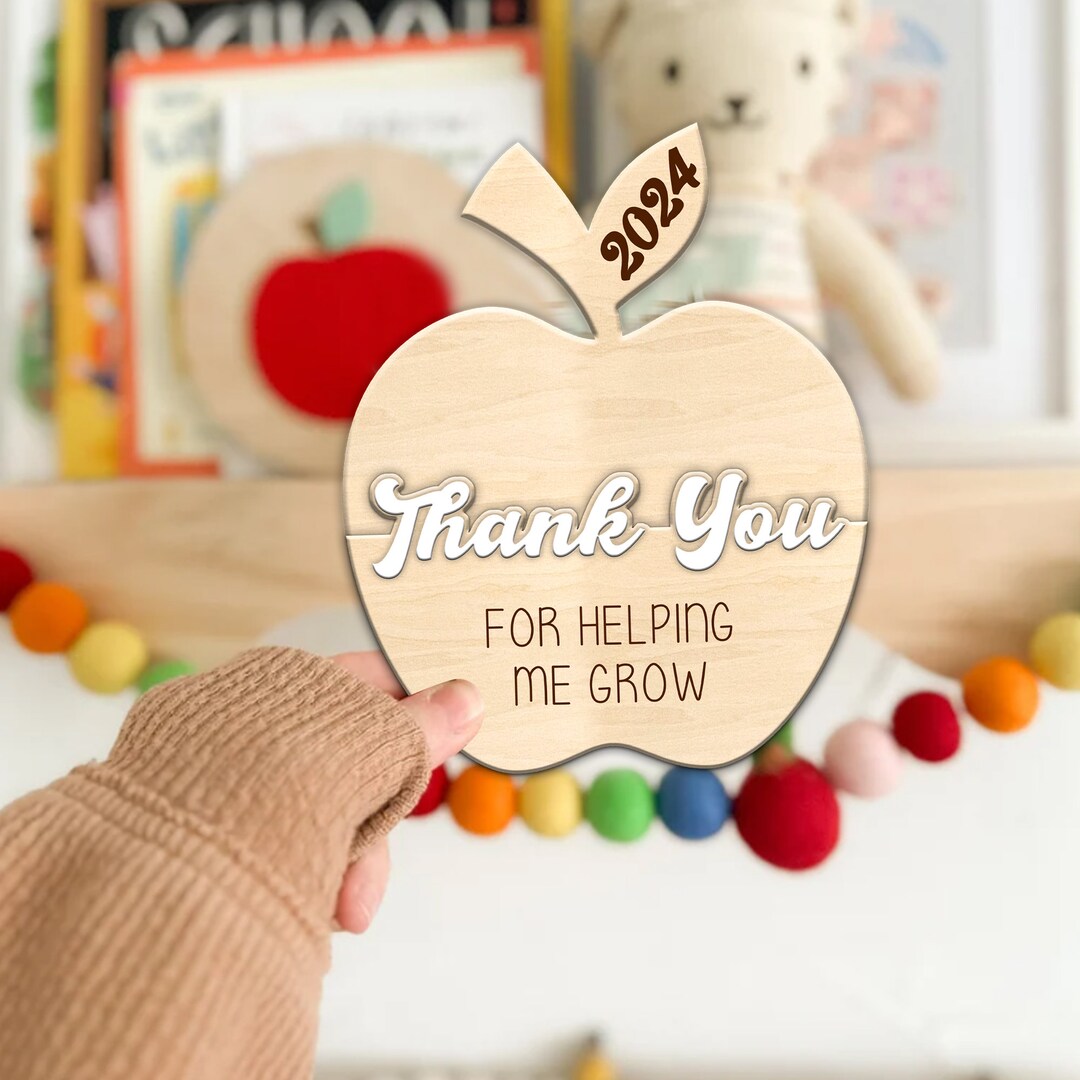 Apple Teacher Appreciation Gift Card Holder, Gift for Teacher, Gift ...