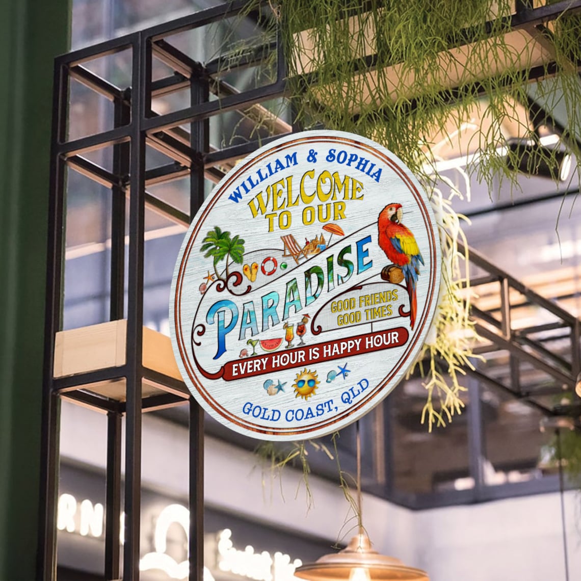 Welcome to Our Paradise Wood Sign Personalized Pool Signs - Etsy