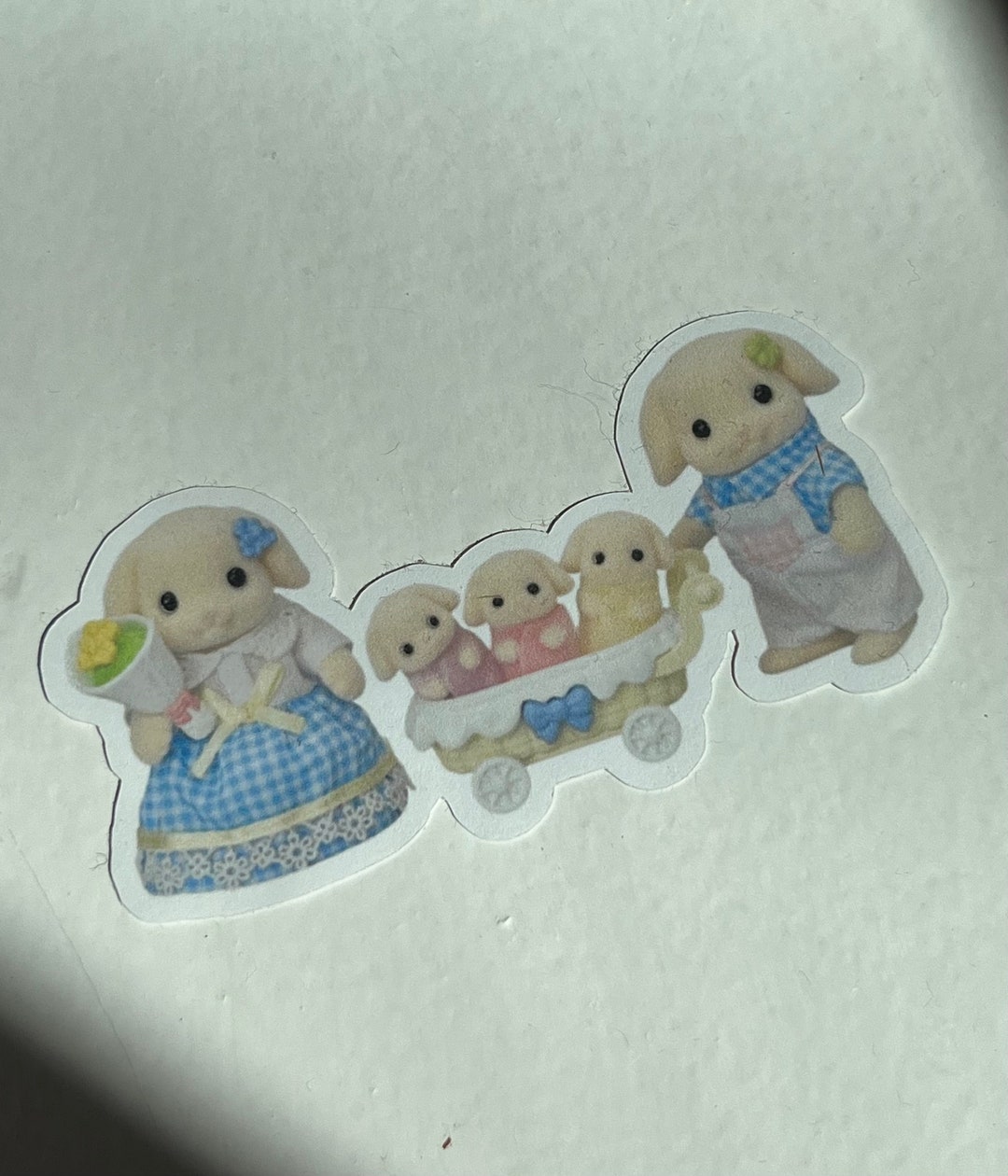 Calico Critters Family Kiss-cut Glitter or Matte Sticker - Etsy