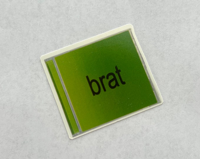 Brat Charli Xcx CD Case Kiss-cut Matte or Glitter Sticker - Etsy