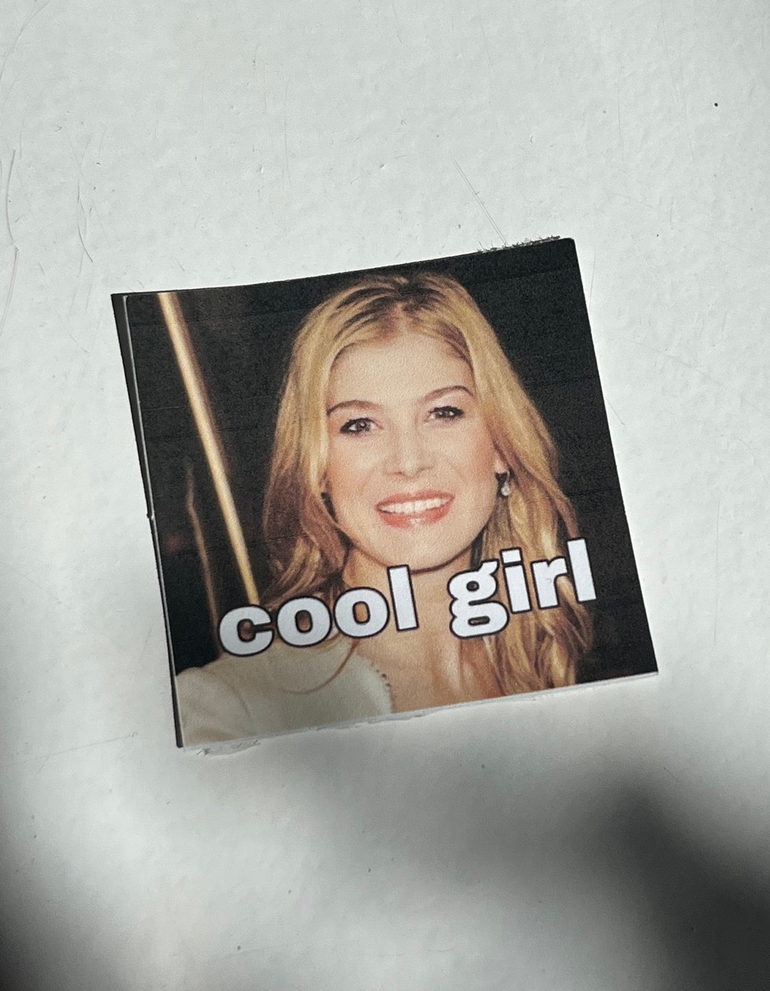 Cool Girl Meme Gone Girl Kiss Cut Sticker in Glitter or Glossy ...