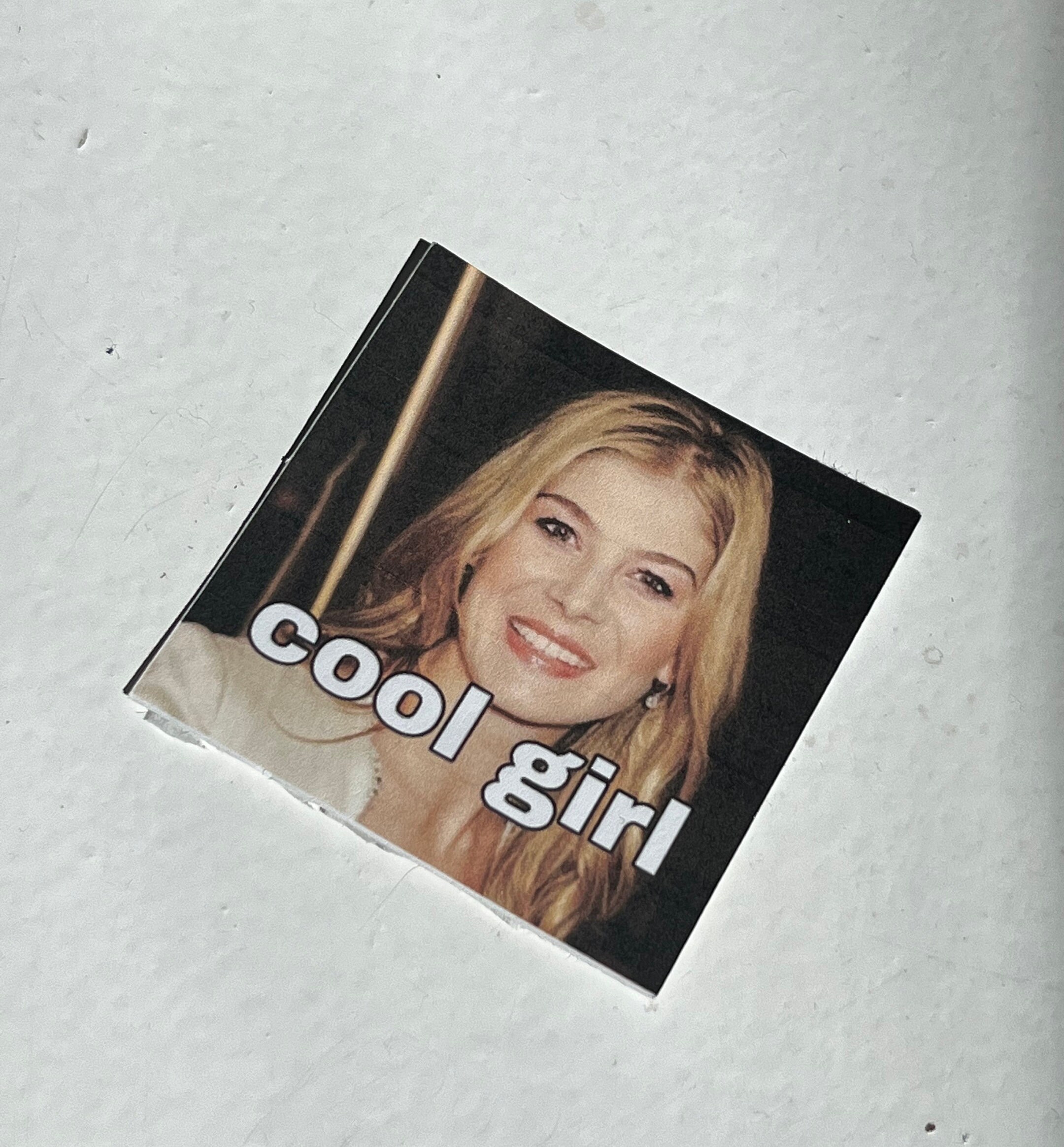 Cool Girl Meme Gone Girl Kiss Cut Sticker in Matte or Glitter - Etsy