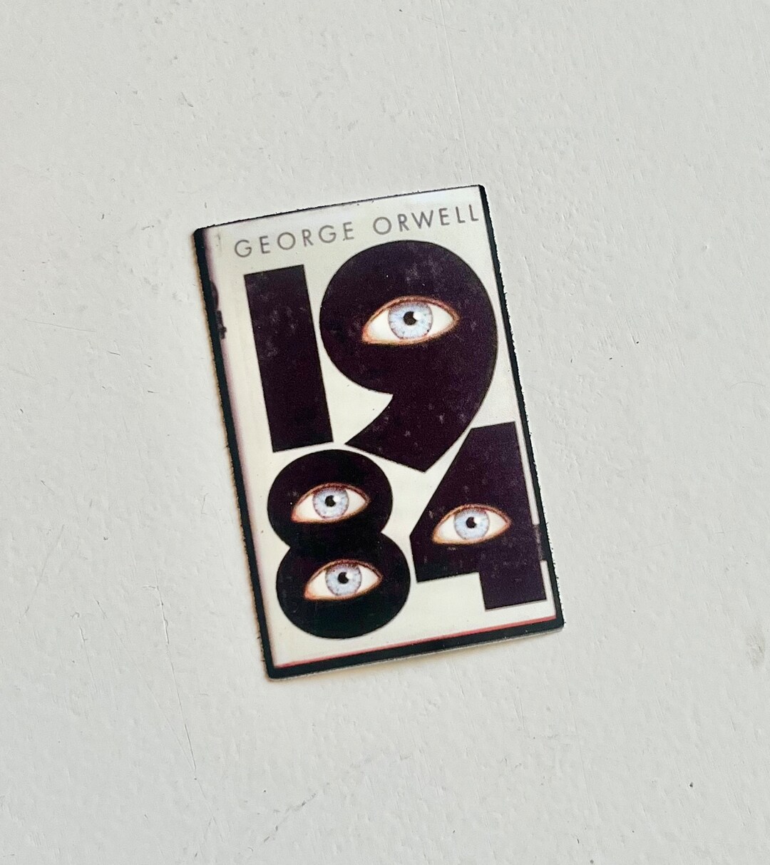 1984 by George Orwell Vintage Book Cover Kiss-cut Sticker in Glitter or ...