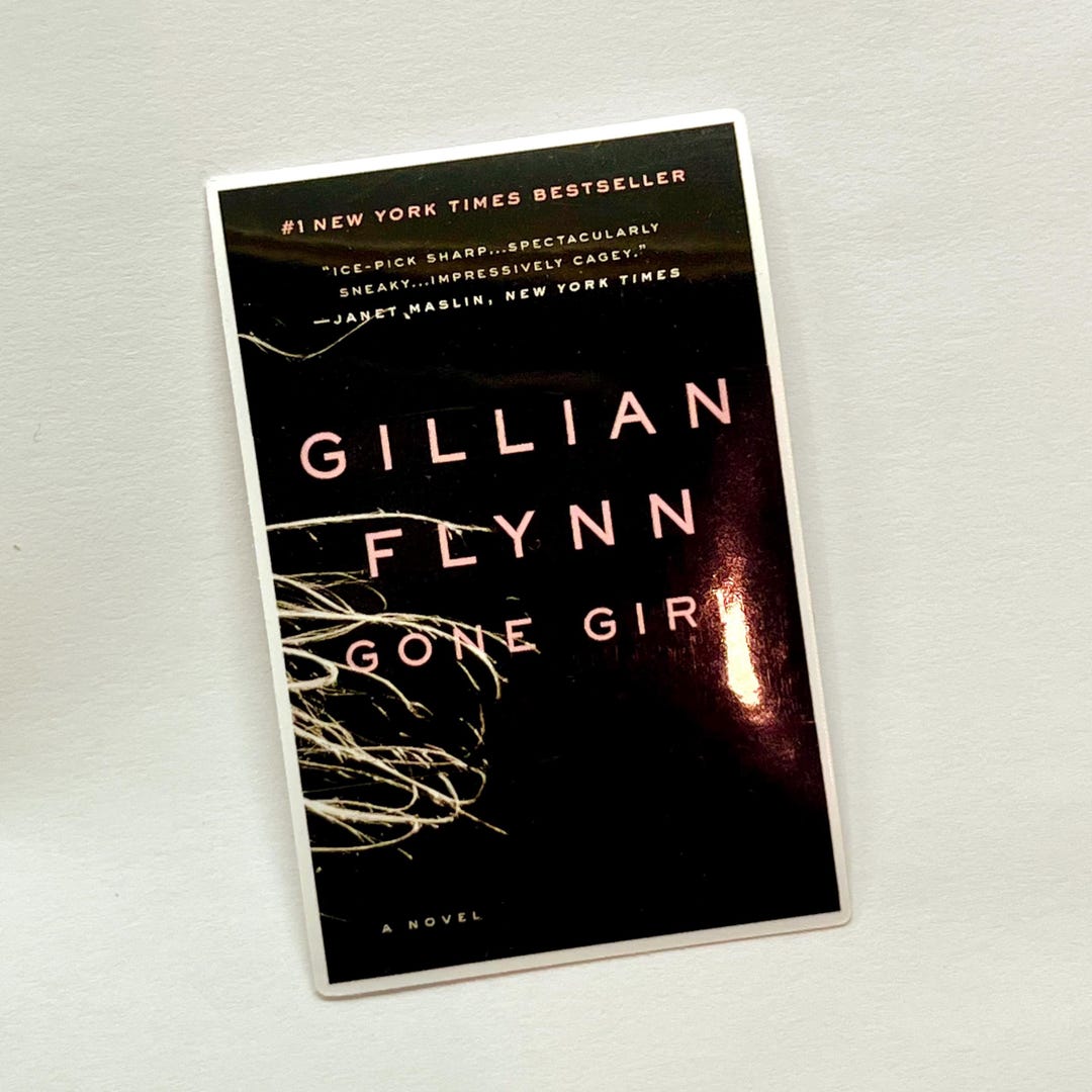 Gillian Flynn Gone Girl Book Cover Kiss-cut Sticker in Glitter or ...