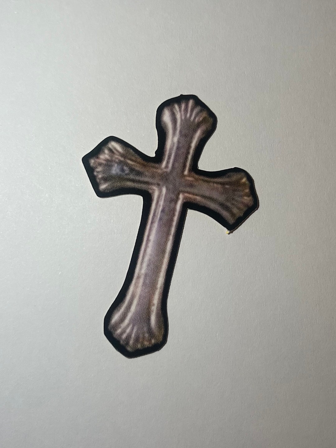 Silver Coquette Cross Kiss-cut Glitter or Matte Sticker - Etsy